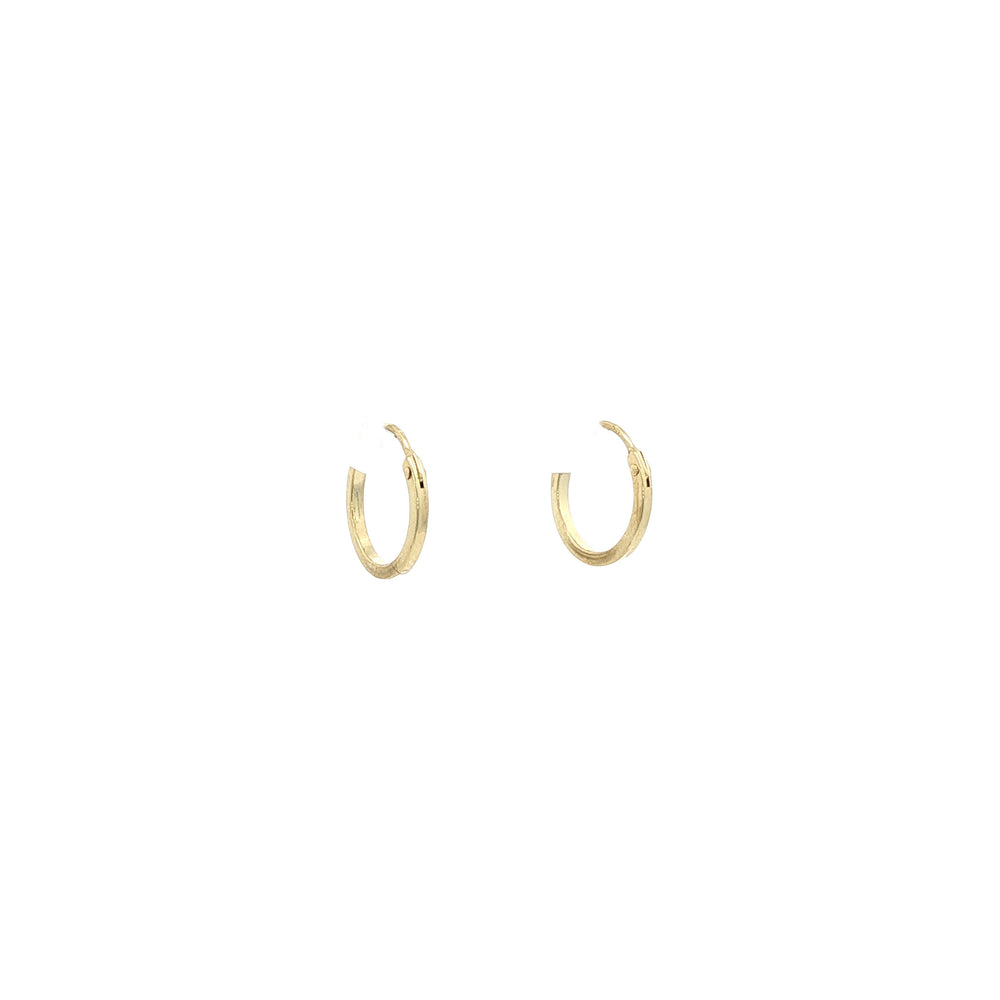 Vintage 14 kt gold mini hoop earrings